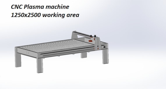 CNC Plasma Router Machine Plans 1250x2500 - Etsy