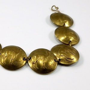 Peruvian Coin Bracelet 1970s Vintage Llama Sol De Oro Peru - Etsy
