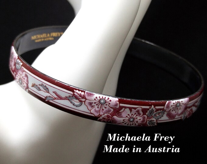 Michaela Frey Enamel Bangle Bracelet, Made in Austria, 1970s Vintage ...