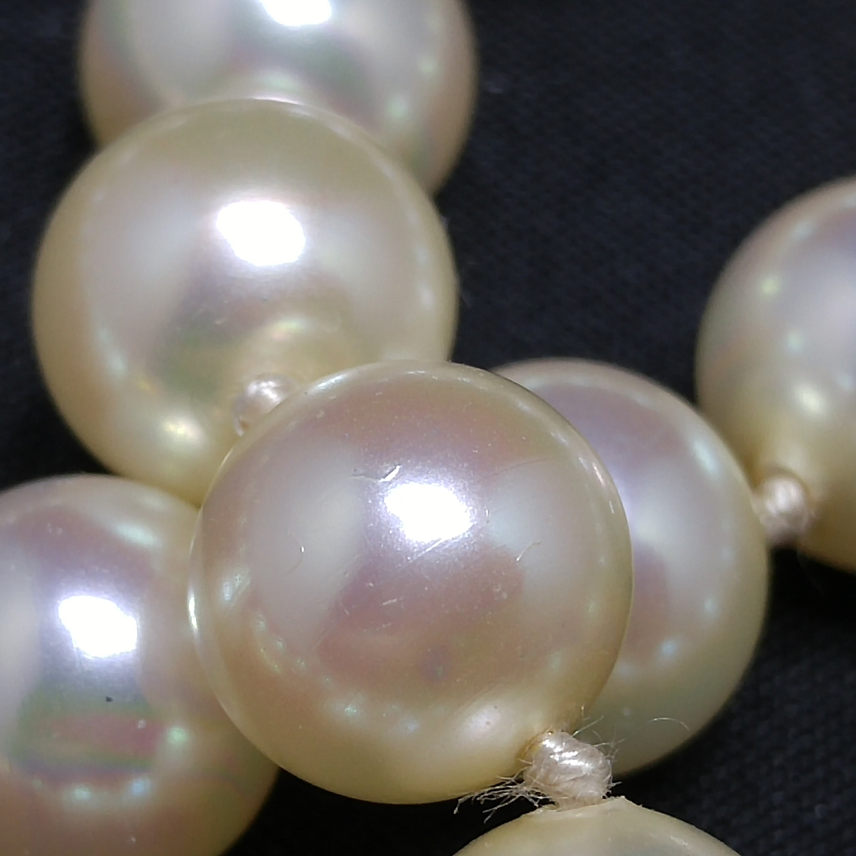 Ciner Hand Knotted Japanese Faux Pearl Necklace, Seed Pearl Ciner Hand Knotted Japanese Faux Pearl Necklace, Seed Pearl