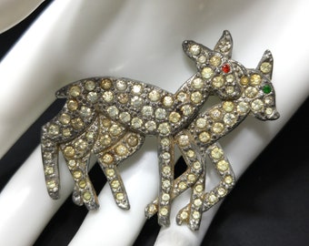 Rhinestone Deer - Etsy