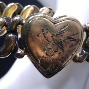 S. O. B. Bigney Sweetheart Bracelet Expandable Etched Heart - Etsy
