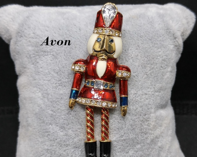 Avon Nutcracker Brooch, Christmas Articulated Pin, 1960s Vintage ...