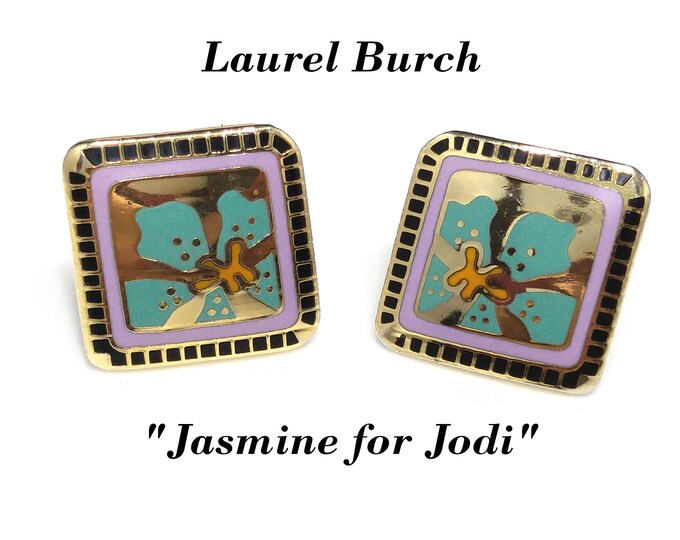 Laurel Burch "jasmine for Jodi" Post Earrings, Gold Plated, 1/2 Inch ...