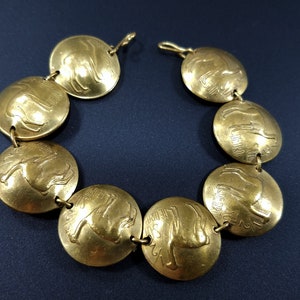 Peruvian Coin Bracelet 1970s Vintage Llama Sol De Oro Peru Coins ...