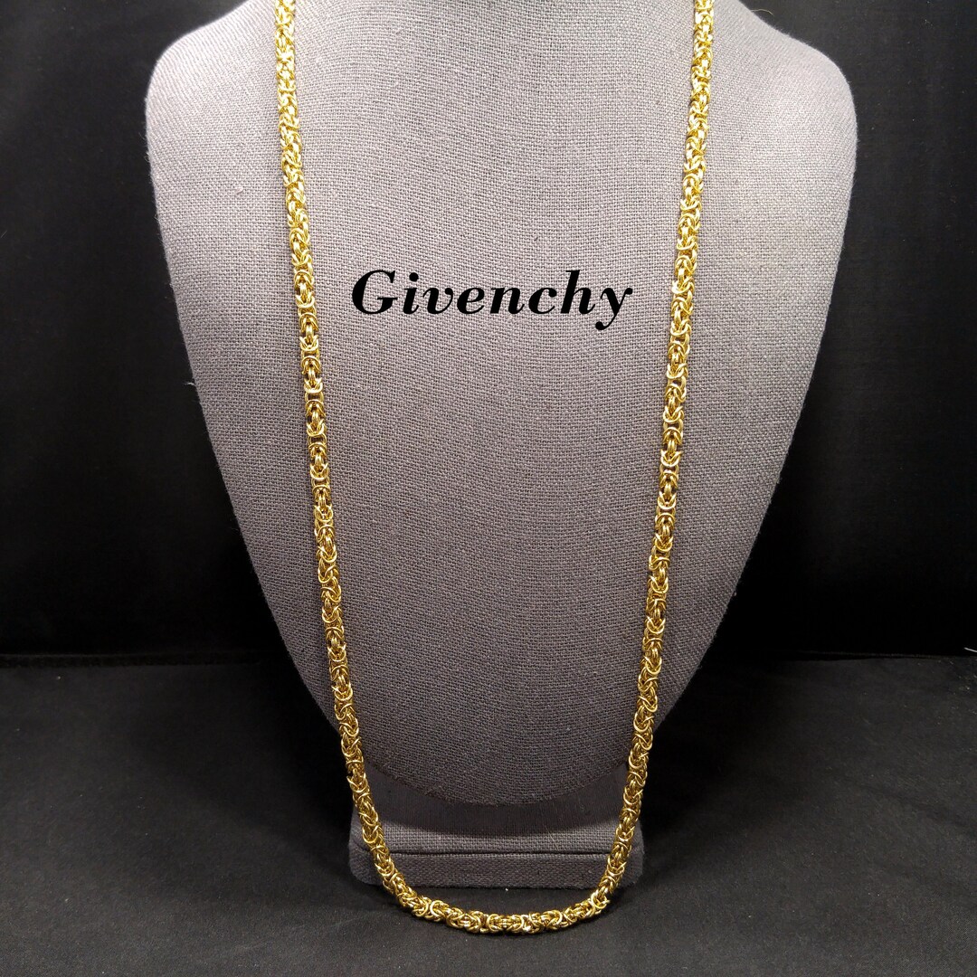Givenchy Chain Necklace, Fold Over Clasp, 30 Inches, 1980s Vintage ...