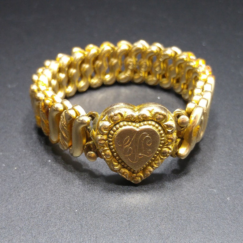 Antique Expansion Locket Sweetheart Bracelet DFB Co Carmen - Etsy