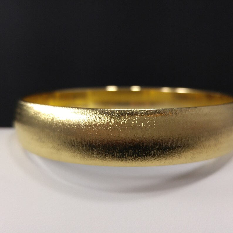 Vintage Monet Bangle Bracelet Size L Brushed Gold Plate | Etsy Vintage Monet Bangle Bracelet Size L Brushed Gold Plate | Etsy