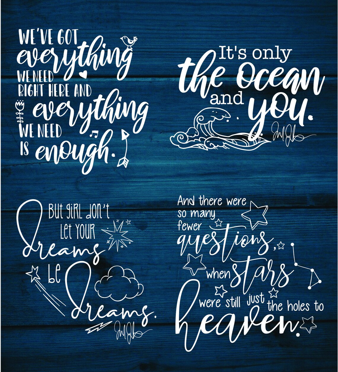Jack Johnson Song Lyrics Svg Dxf Eps Ai. .png DIGITAL - Etsy