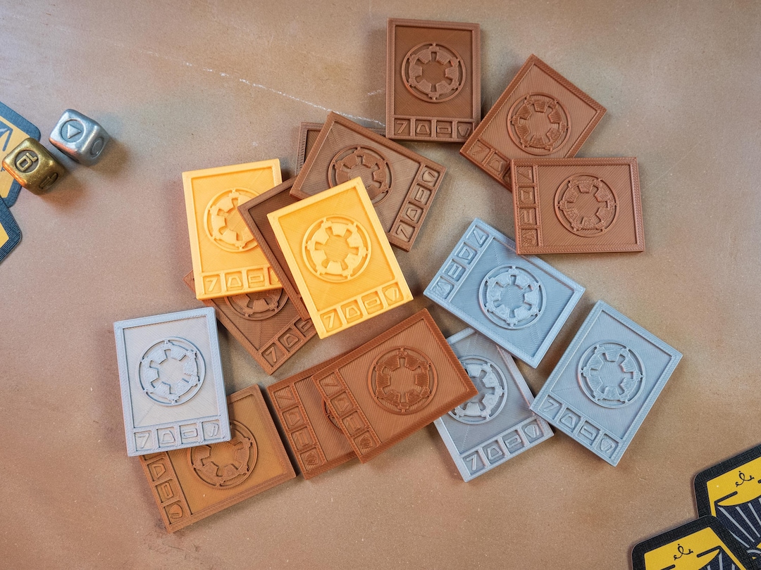 3D Printed Imperial Credit Set | Inspired Star Wars Empire Credits ...