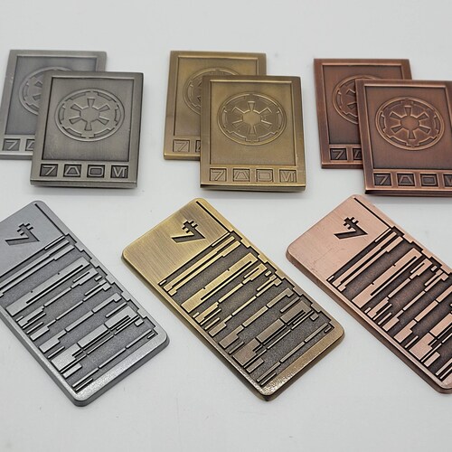 Deluxe Sabacc Core Worlds Set Solid Metal Sabacc Gaming - Etsy