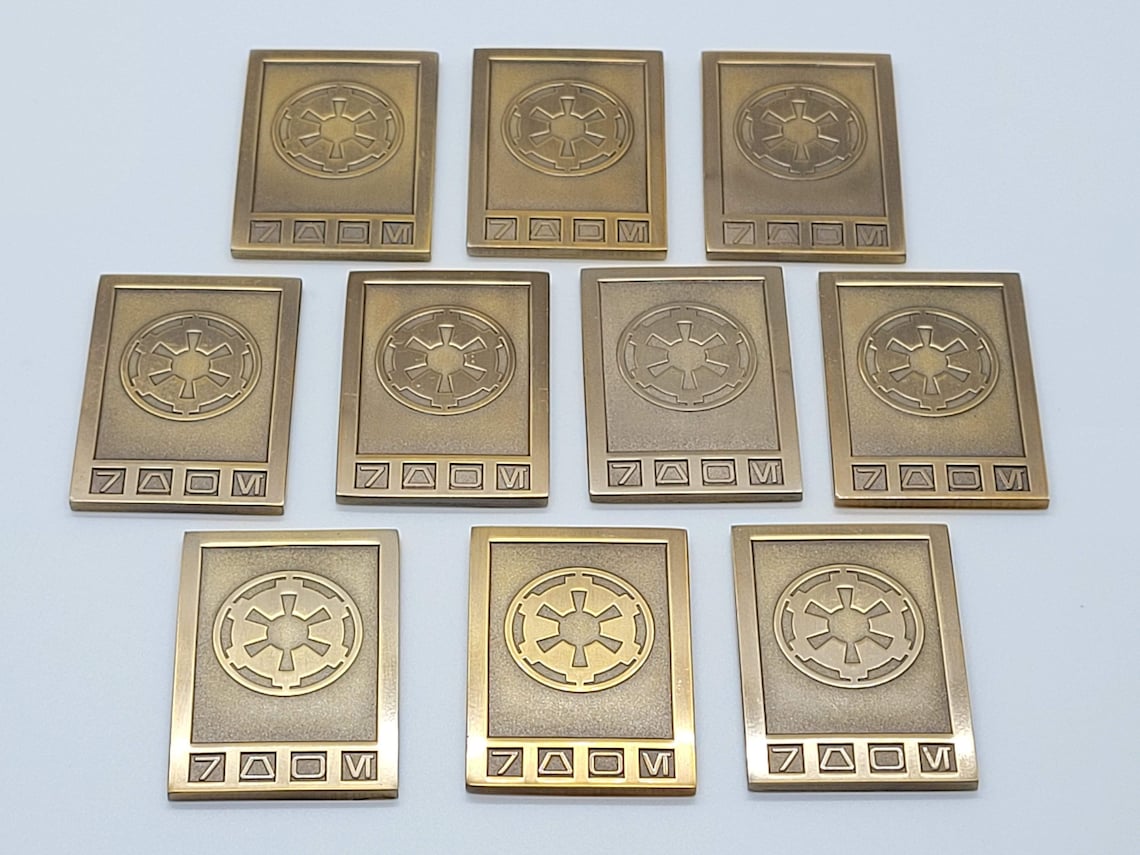 Gold Imperial Credit Solid Metal Metal Credit Star Wars | Etsy