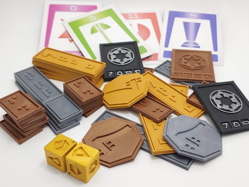 Sabacc Credit Poker Chip Set 9x Star Wars Empire Credits - Etsy