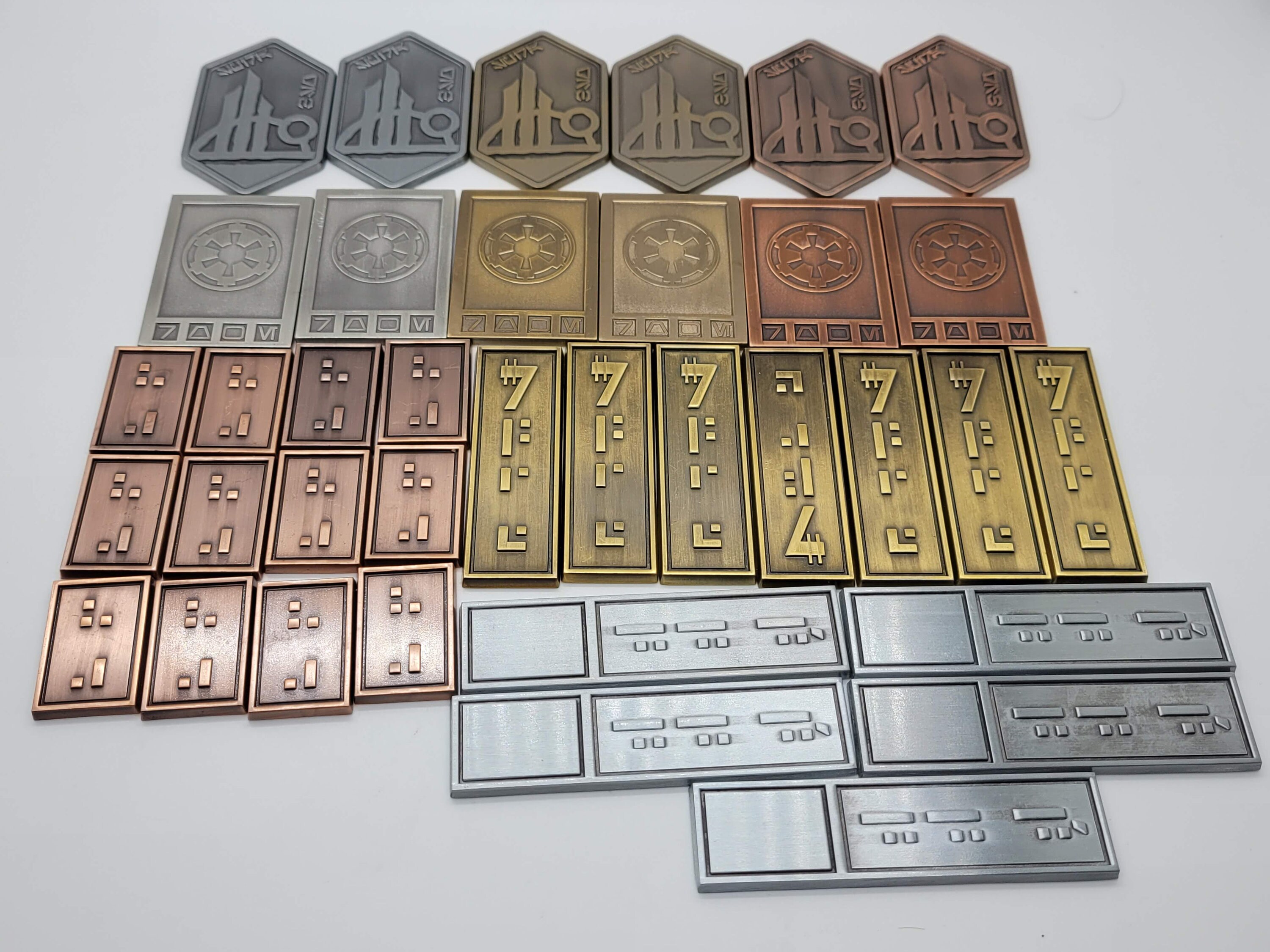 Bounty Hunter Sabacc Set Die Cast Zinc Metal Sabacc Credit | Etsy