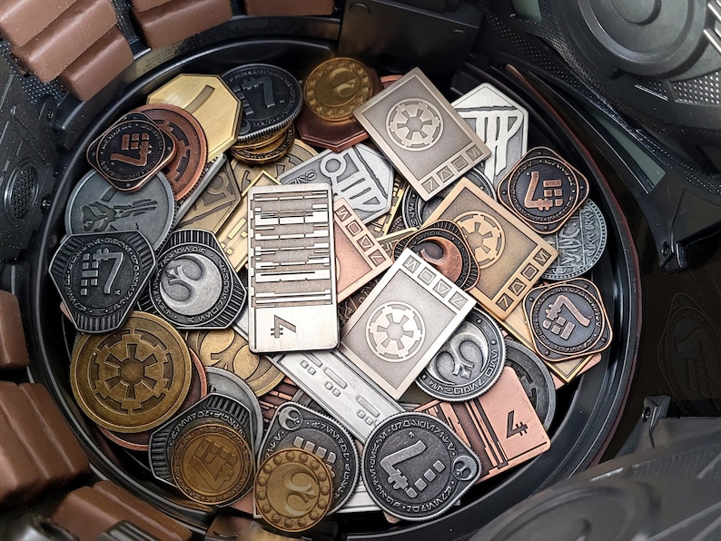 New Republic Credits Set Solid Metal Star Wars Inspired - Etsy