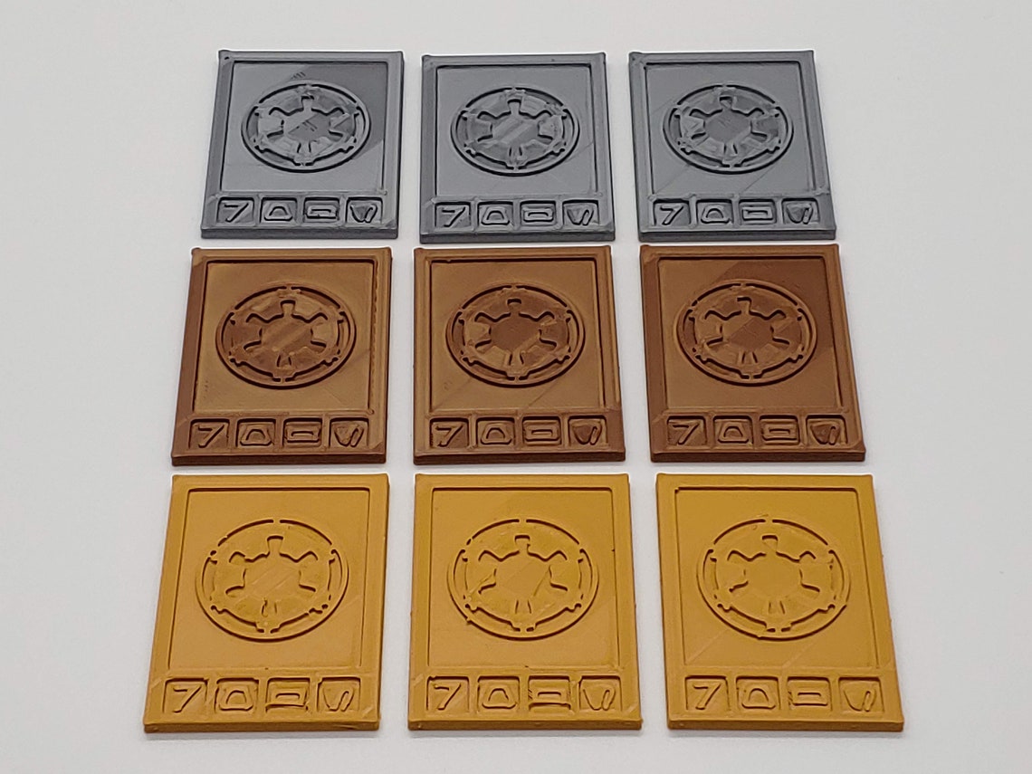 Imperial Credit Set 9x Star Wars Empire Credits | Etsy