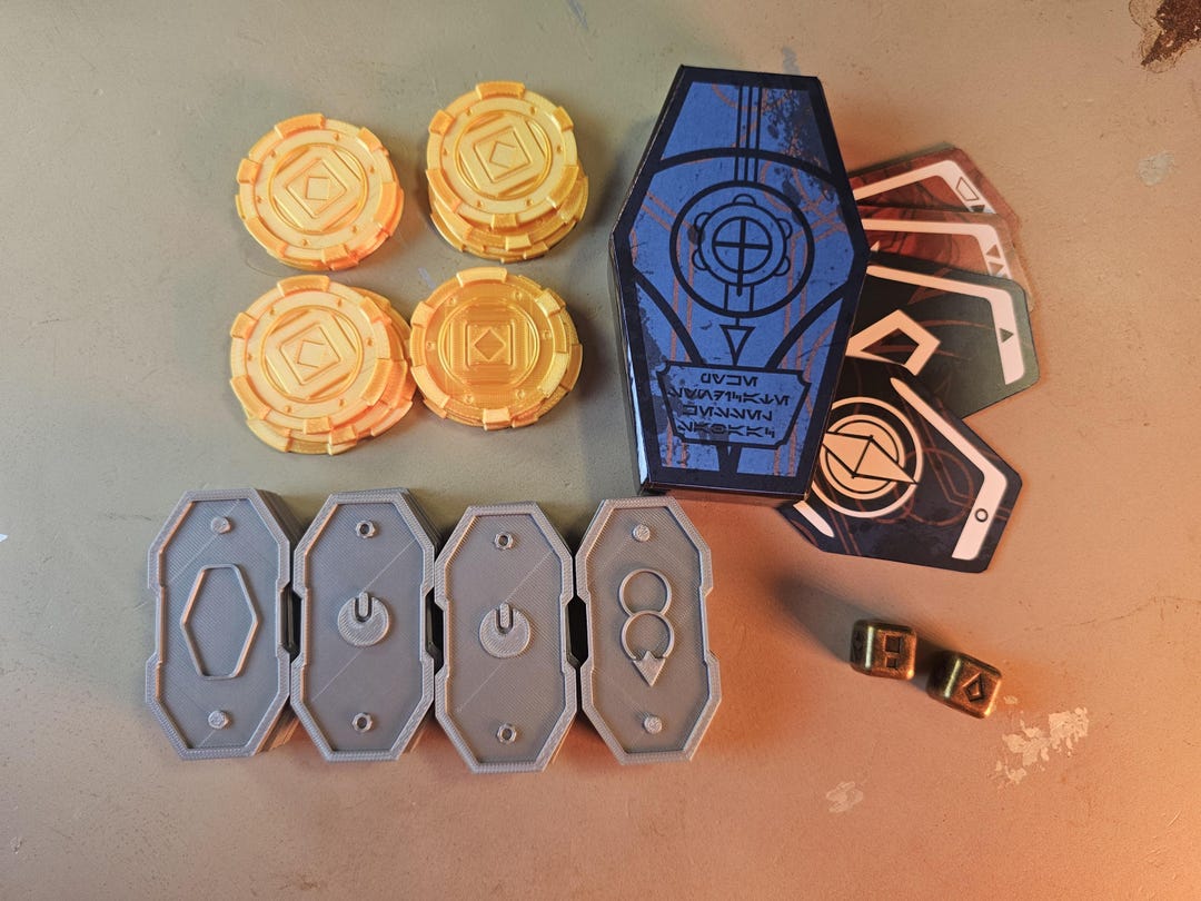 Kessel Sabacc Set With Deck, Dice, 16 Chips, Starter Shift Tokens ...
