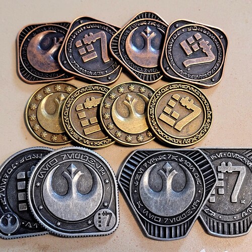 Silver Tear New Republic Credits Solid Metal Star Wars - Etsy