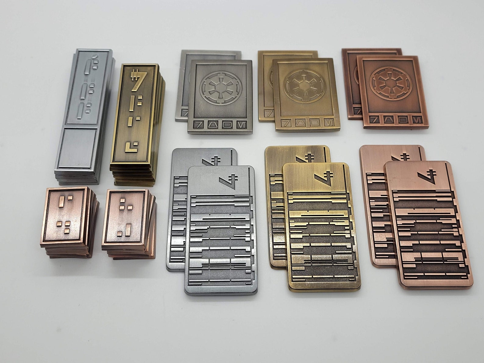 Deluxe Sabacc Core Worlds Set Solid Metal Sabacc Gaming - Etsy