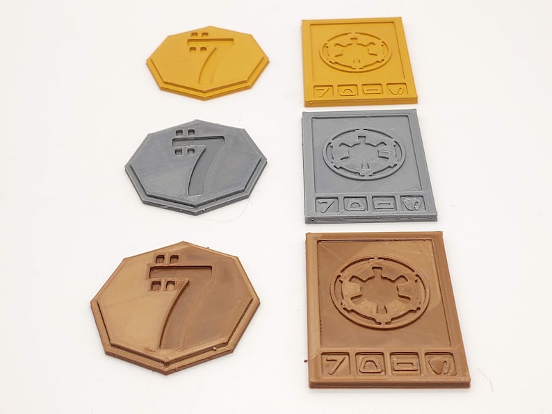 Sabacc Credit Poker Chip Set / 9x Star Wars Empire Credits / | Etsy