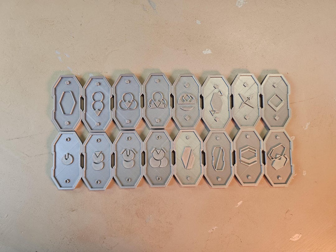 All 16 Kessel Sabacc Shift Tokens 3D Printed | Inspired by Star Wars ...