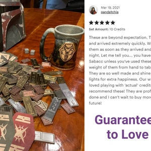 Two-player Starter Sabacc Set | 32 Credits Star Wars Sabacc Chips ...