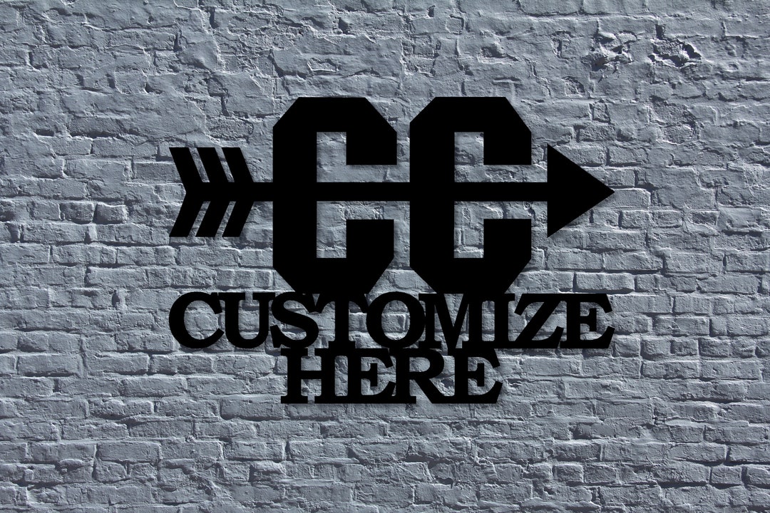 Customizable Metal Cross Country Sign Personalized Track - Etsy