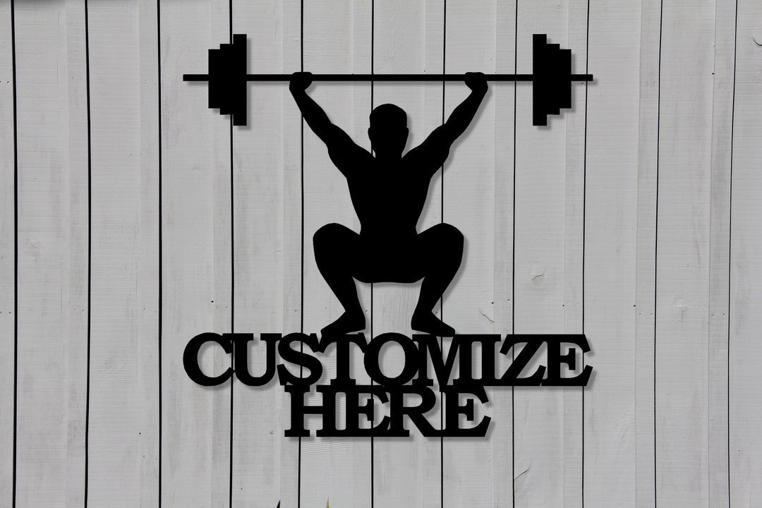 Customizable Metal Crossfit Sign, Personalized Gym Decoration, Metal ...