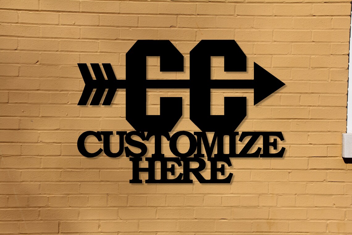 Customizable Metal Cross Country Sign Personalized Track - Etsy