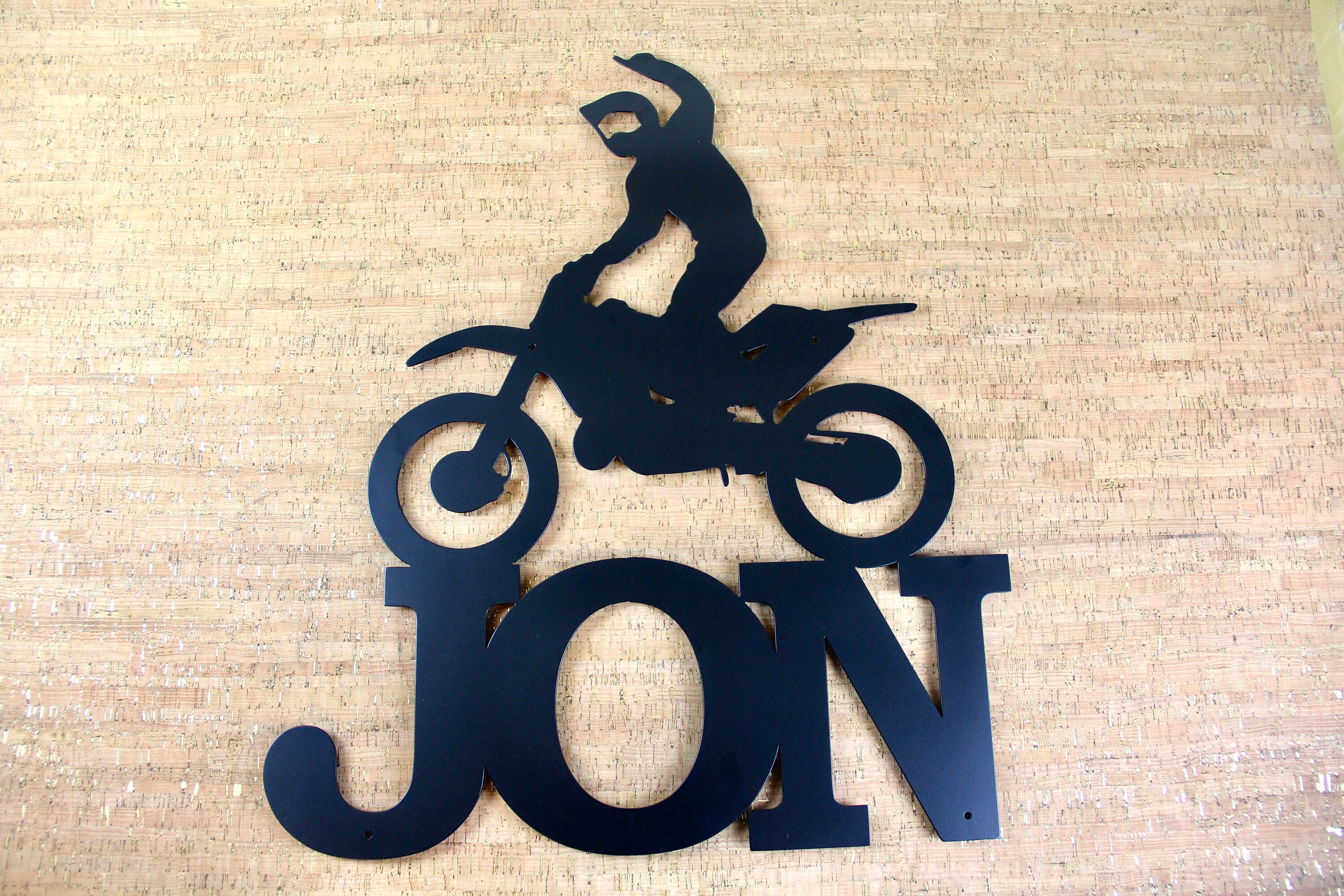 Customizable Metal Dirt Bike Sign | Etsy