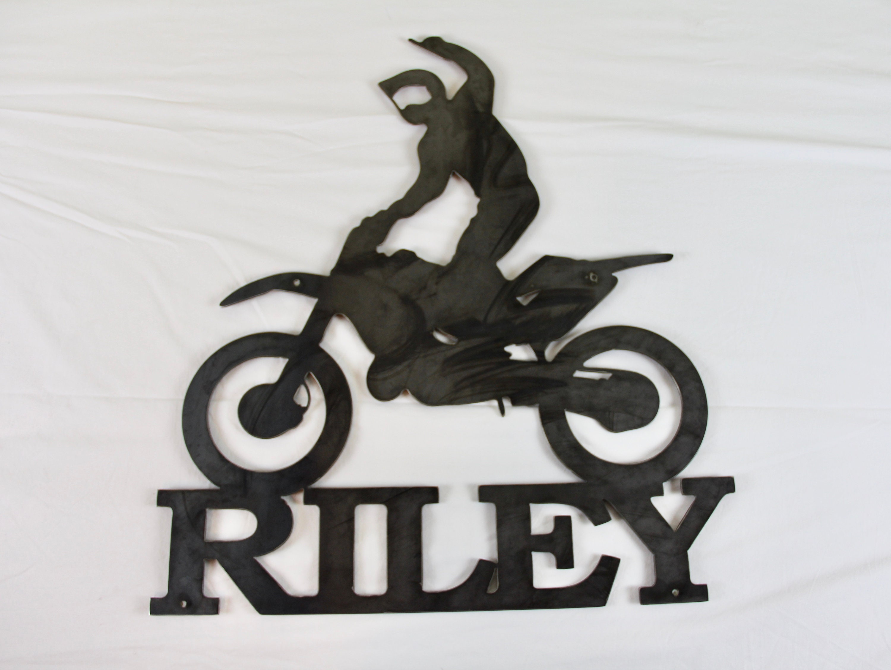 Customizable Metal Dirt Bike Sign | Etsy