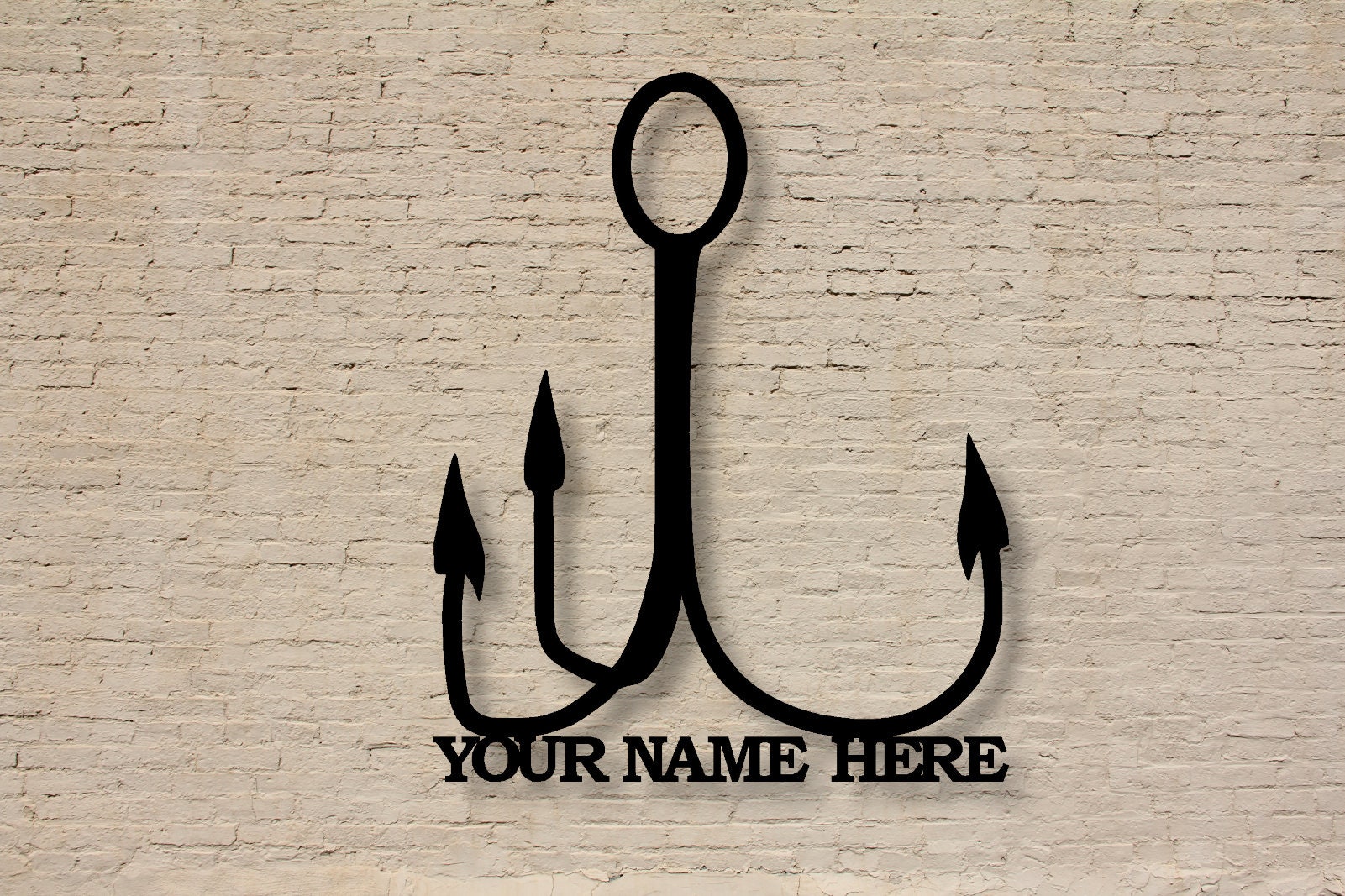 Customizable Catfish Hook Sign Metal Fish Hook Sign Metal - Etsy Nederland