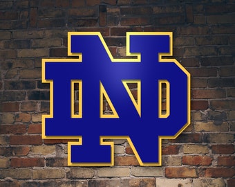 Notre Dame Metal Sign - Etsy