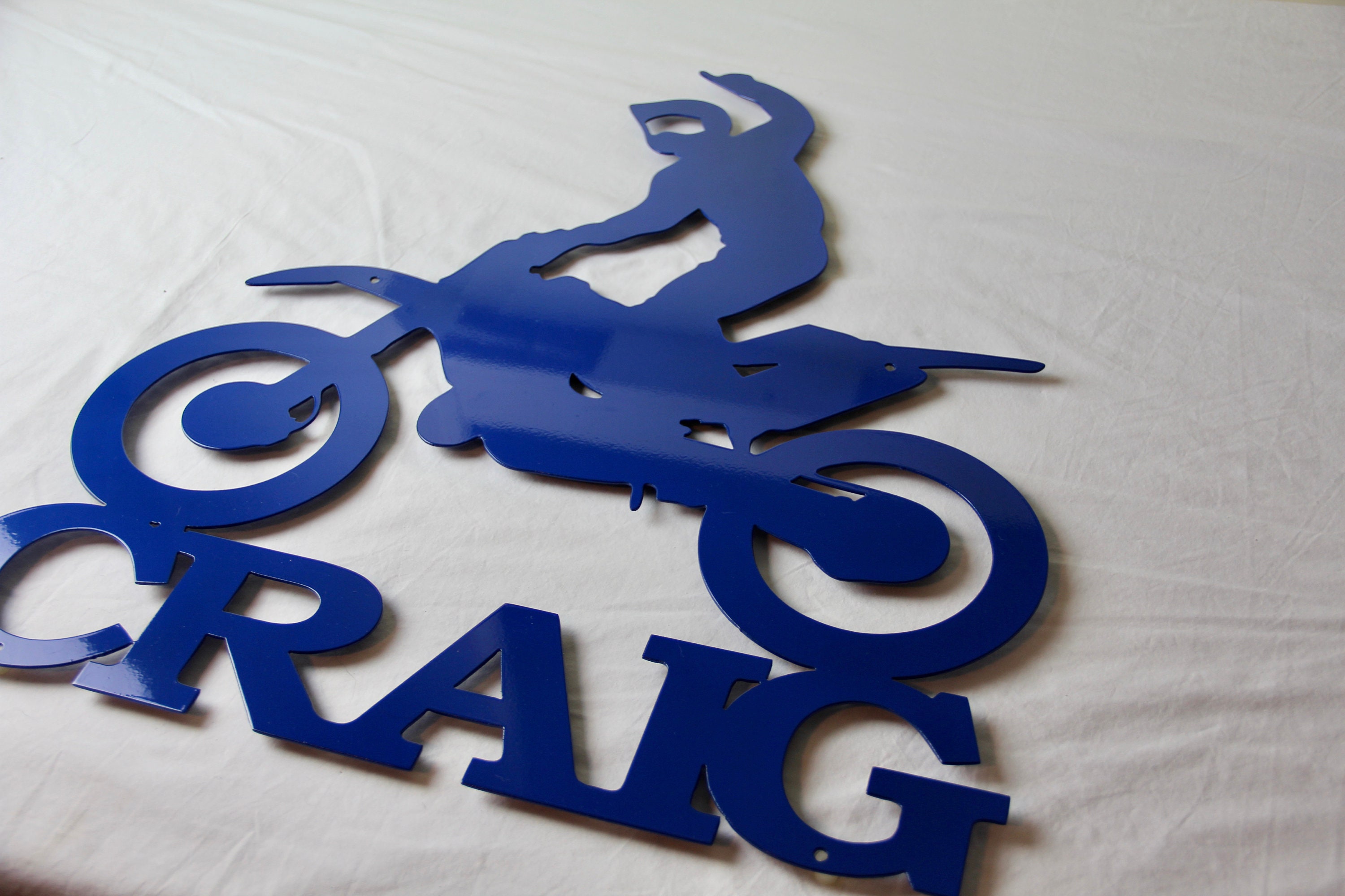 Customizable Metal Dirt Bike Sign | Etsy