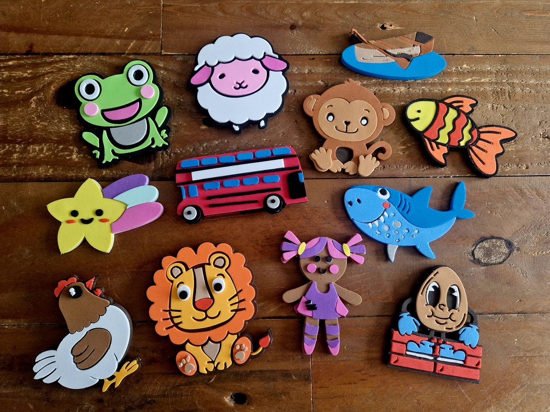 Nursery Rhyme Song Box Foam Props, Handmade Early Years Resources - Etsy UK
