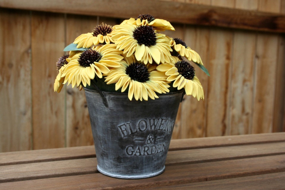 Sunflower Arrangements In Buckets