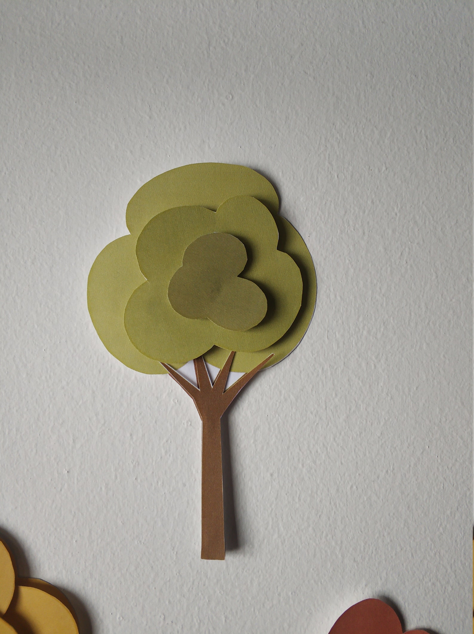 Printable layered trees diy paper cut | Etsy