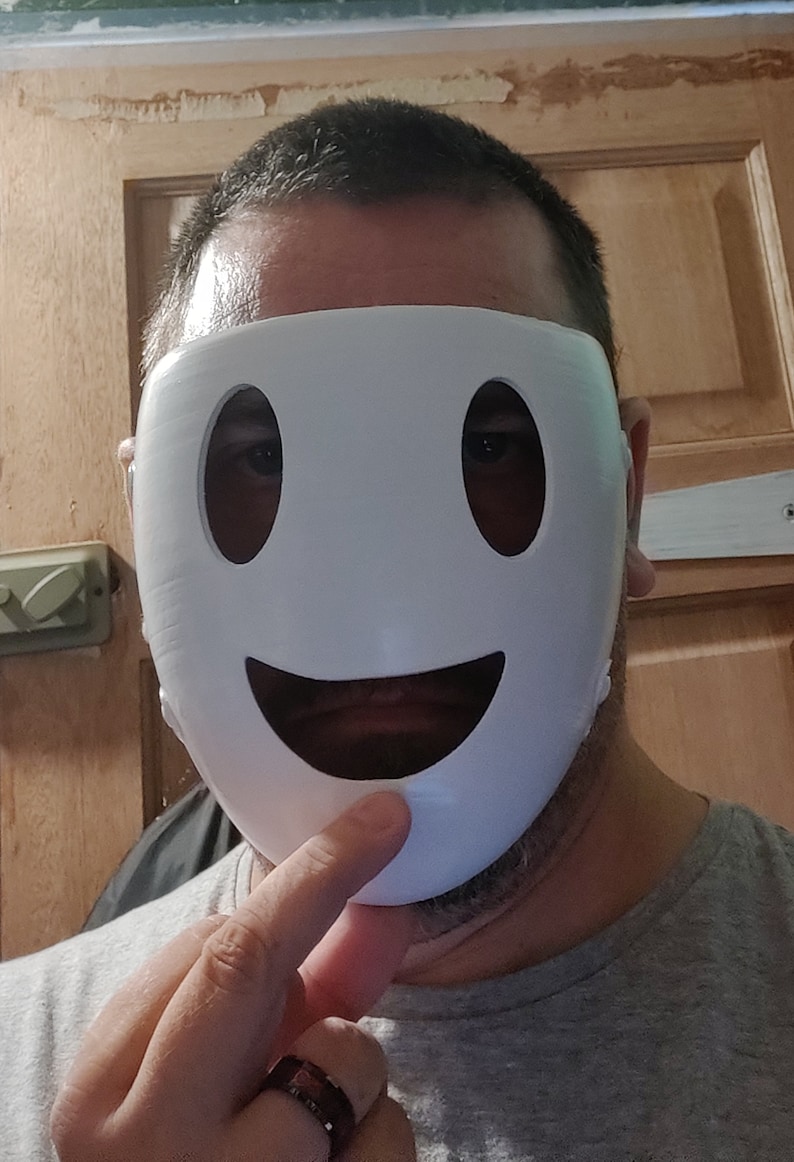Smiling Mask High Rise Invasion | Etsy