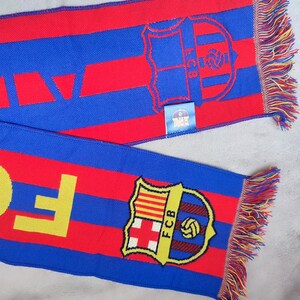 FC Barcelona Football Scarf Made in Spain - Etsy