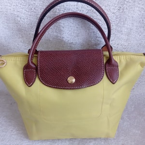 Longchamp Small Tote Bag Yellow - Etsy