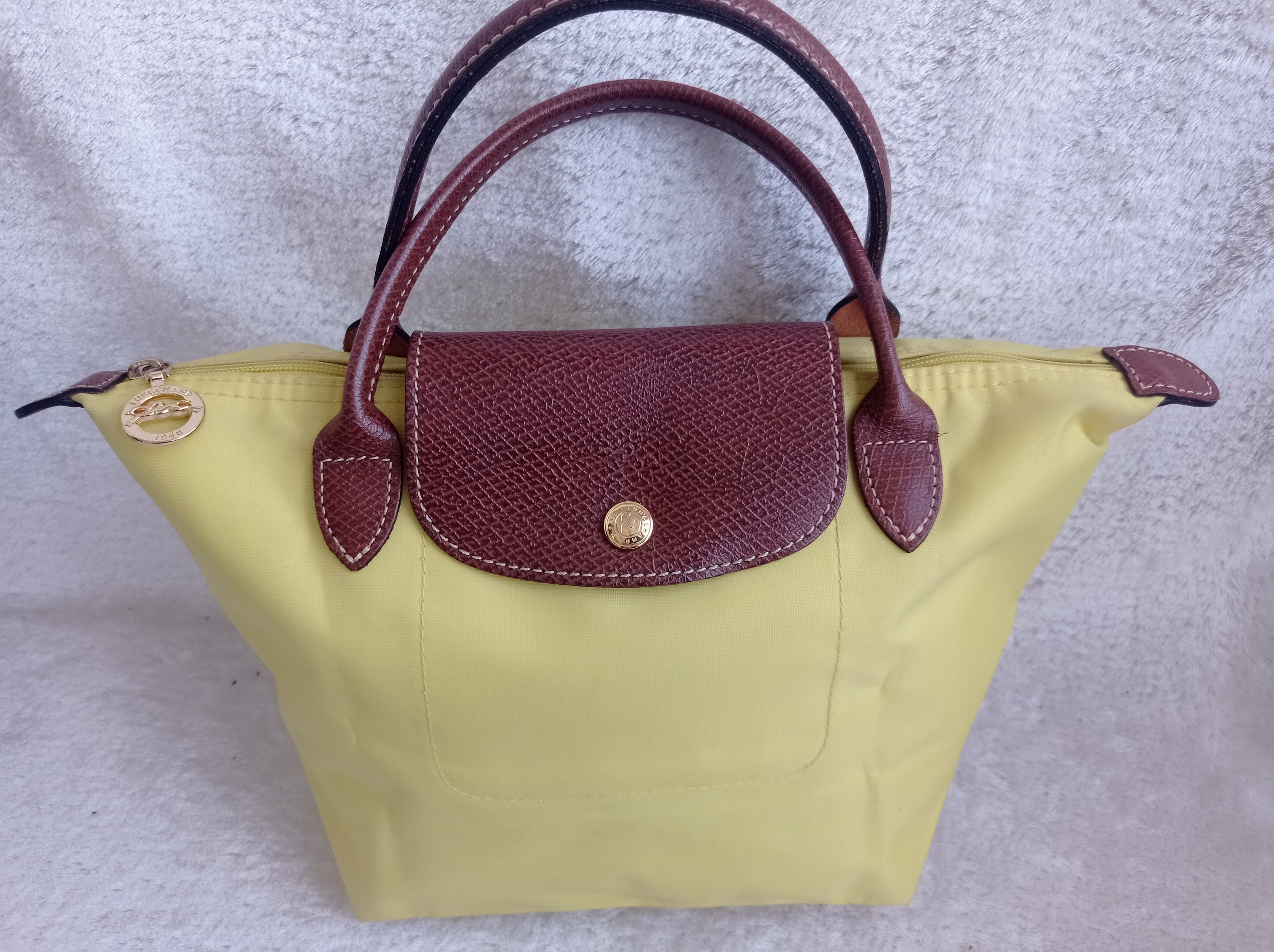 Longchamp Small Tote Bag Yellow - Etsy