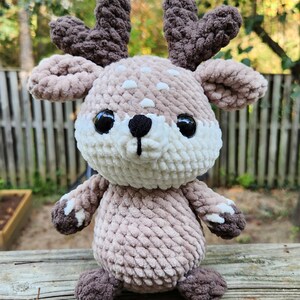 Crochet Deer Plushie Amigurumi Woodland Creature Stuffed Animal Toy - Etsy