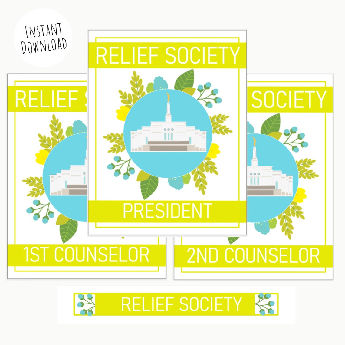 LDS Relief Society Binder Covers Spines Planning Pages for Any Year - Etsy