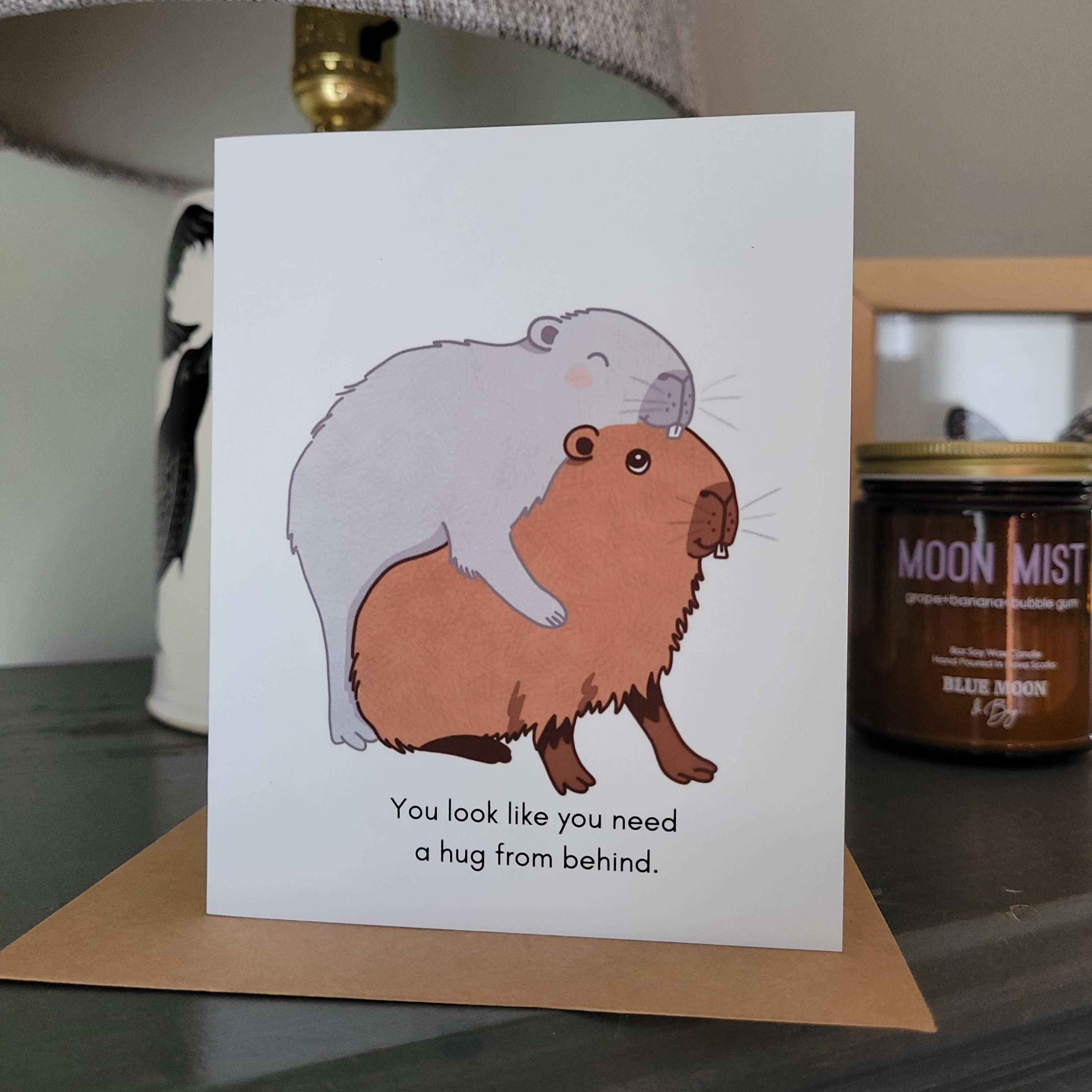 Love/friendship Card: Capybara Hug - Etsy