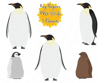 Penguin clip art | Etsy