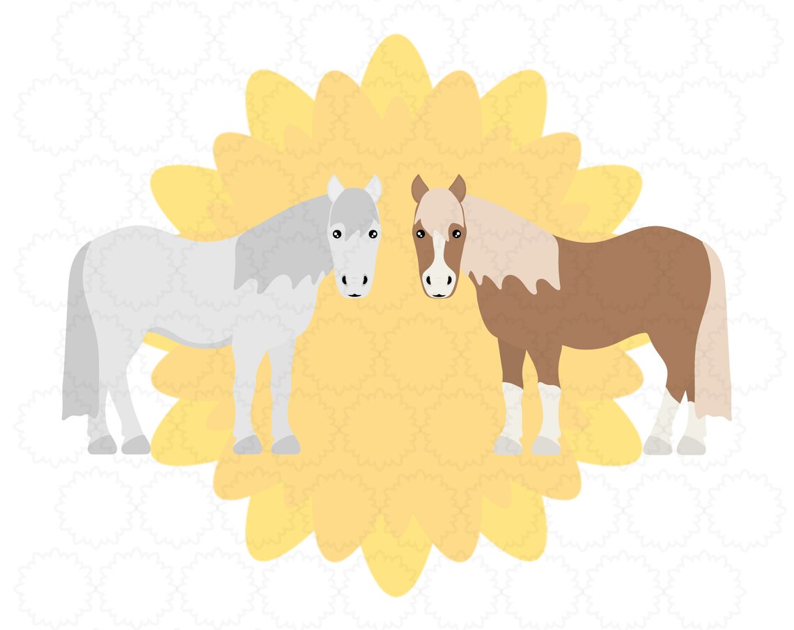 Horses Clipart | Pony Clip Art | Horse Graphic Png | Instant Download ...
