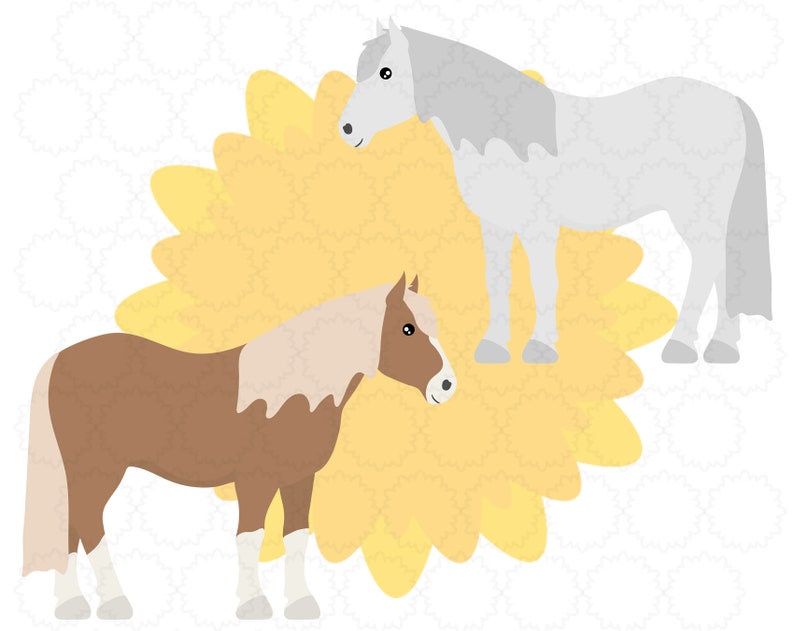 Horses Clipart Pony Clip Art Horse Graphic Png Instant - Etsy UK