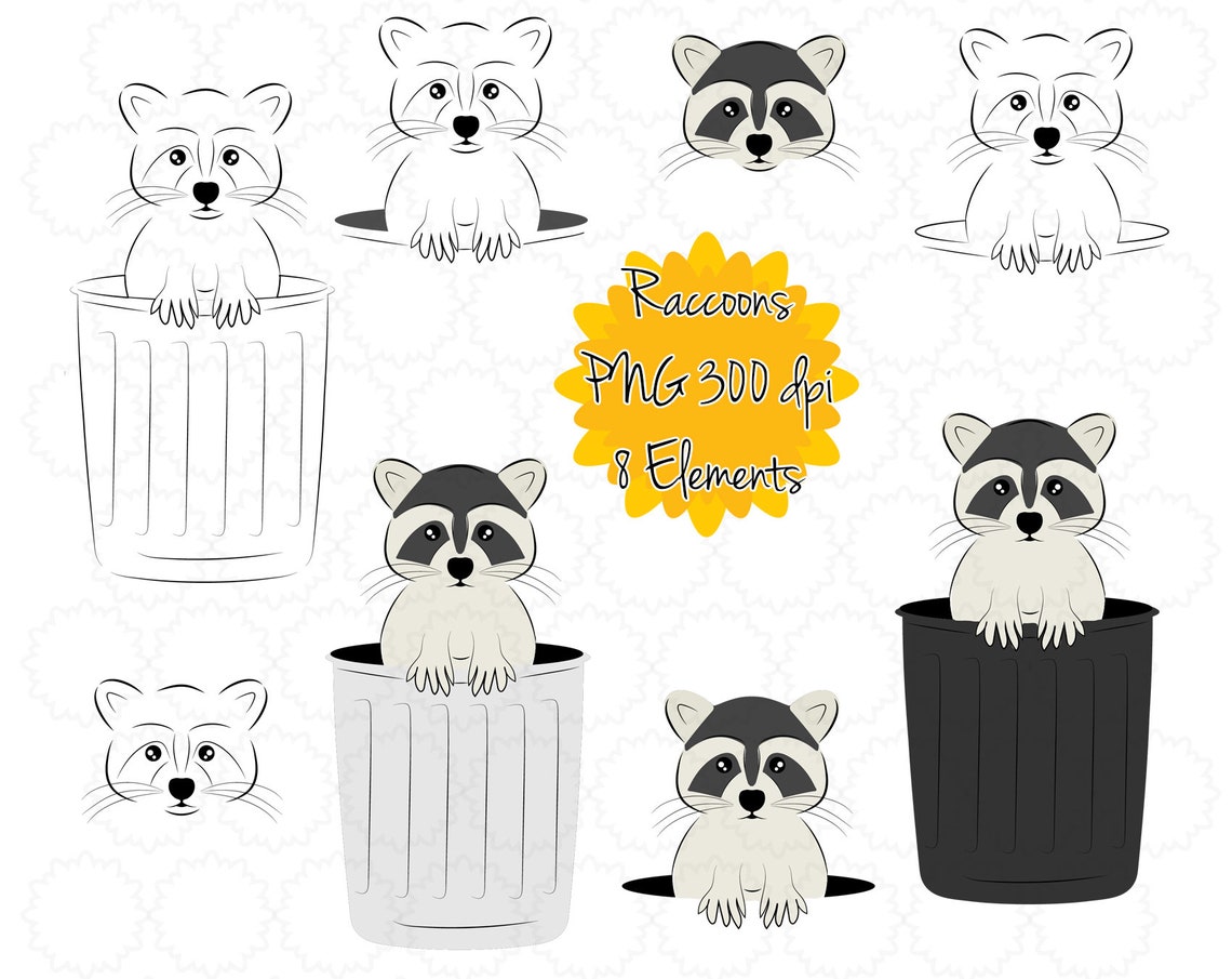 Raccoon Clipart | Raccoon Clip Art | Raccoon Png Graphics | Raccoon ...