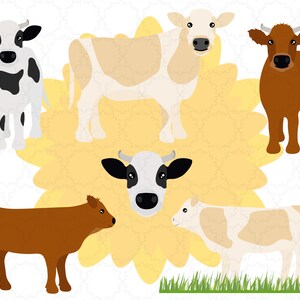 Cow & Calves Clipart | Cow Clip Art | Cow Graphics | Cow Printable ...