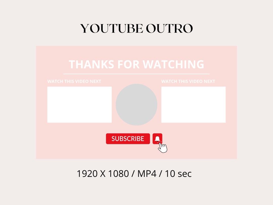 Youtube Outro Instant Dowlonad, Youtube Endscreen, Youtube, Youtube ...
